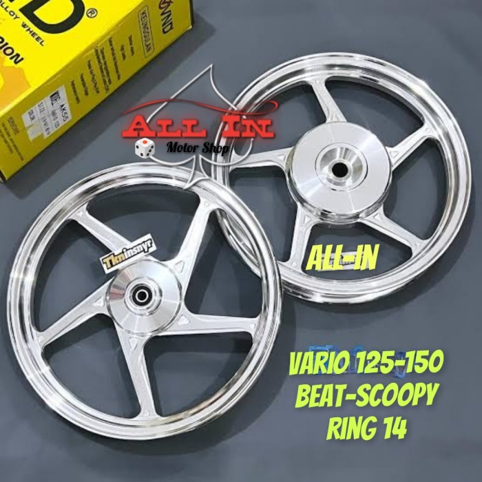 Jual VELG VND AK 55 RING 14 VARIO 110 VARIO 125 VARIO 150 BEAT SCOOPY | Shopee Indonesia