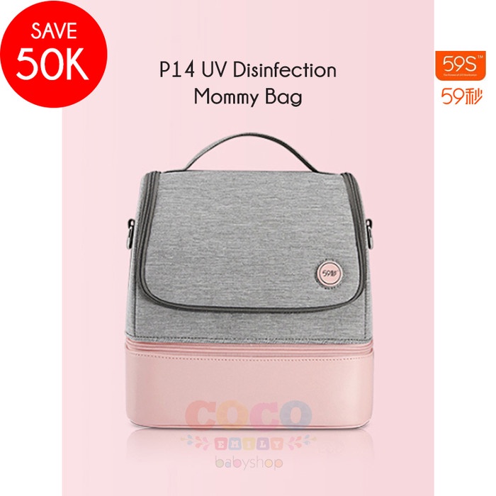 Jual 59S Uvc Led Sterilization Mommy Bag Traveling Tas Pompa Asi - Pink ...