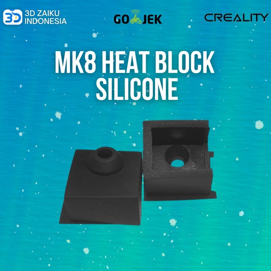 Jual Original Creality MK8 Heat Block Silicone Cover -JuaraNyaProduct ...
