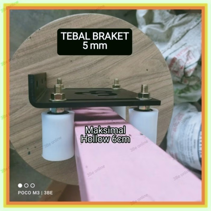 Jual Bracket roller pagar dudukan roda atas pagar rumah pintu pagar ...