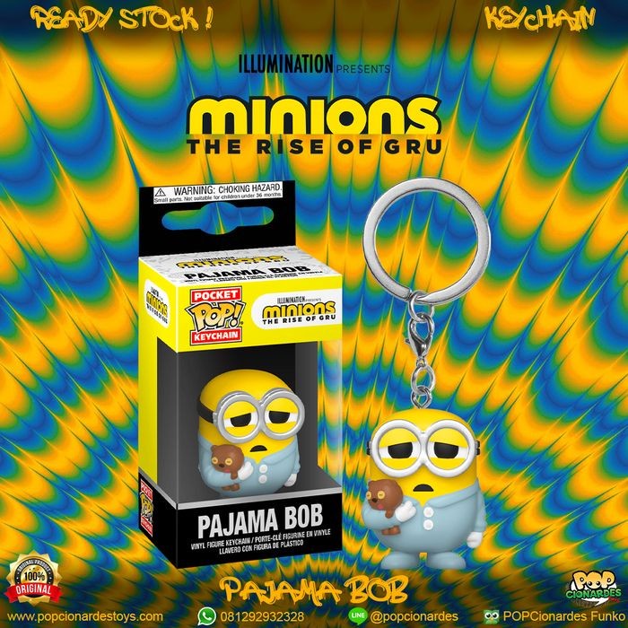 Jual Funko Pop! Keychain - Minions 2 - The Rise Of Gru - Pajama Bob ...
