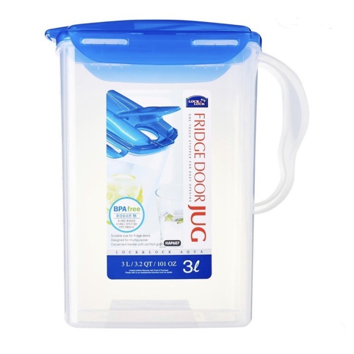 Jual LOCK & LOCK FRIDGE WATER DOOR JUG BOTOL AIR MINUM HAP607 3 L LITER ...