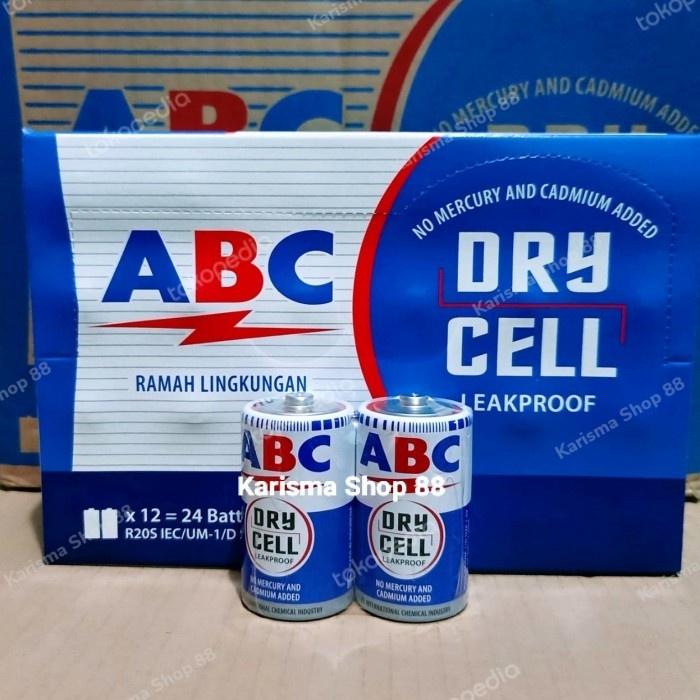 Jual Lengkap- Batre ABC biru besar isi 2 pcs/ baterai / battery / batu ...