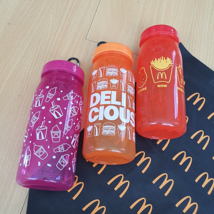 Jual serba- Colorfull Bottle MCDONALDS tumbler original mcd 600ml ...