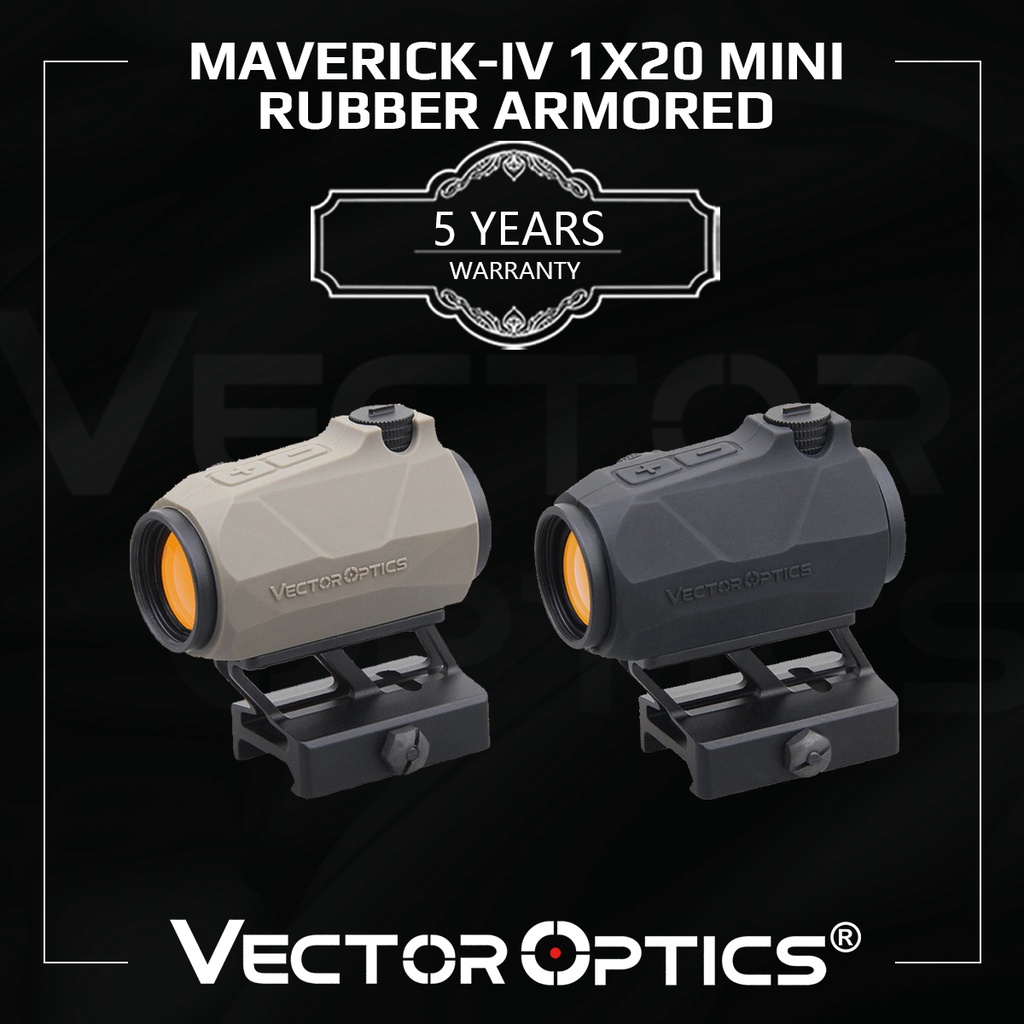 Jual Vector Optics Maverick-IV 1x20 Mini Rubber Armored Reflex Sight ...