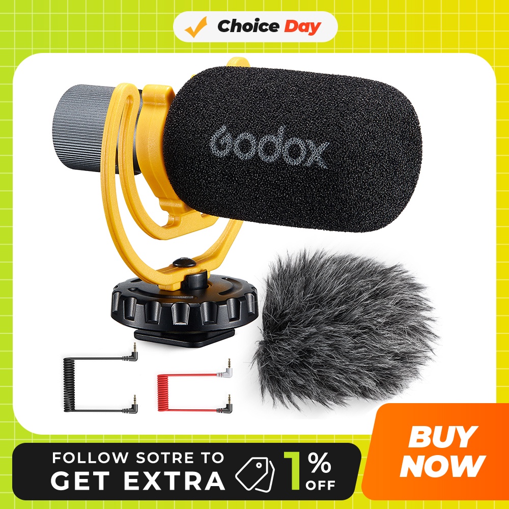 Jual Godox VS-Mic Compact Shotgun Microphone 3.5mm MIC for iPhone ...