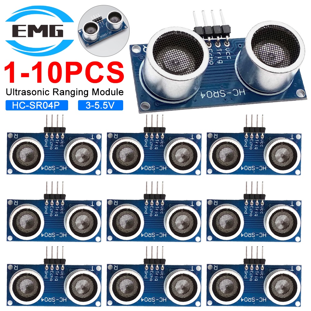 Jual 10/1PCS HC-SR04P Ultrasonic Distance Measuring Sonar Sensor Module ...