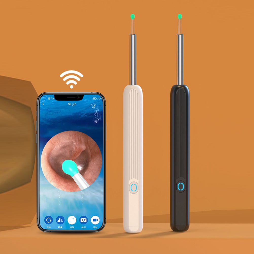 Jual NEW Ear Cleaner with Camera Set Ear Sticks Otoscope USB C Charging ...
