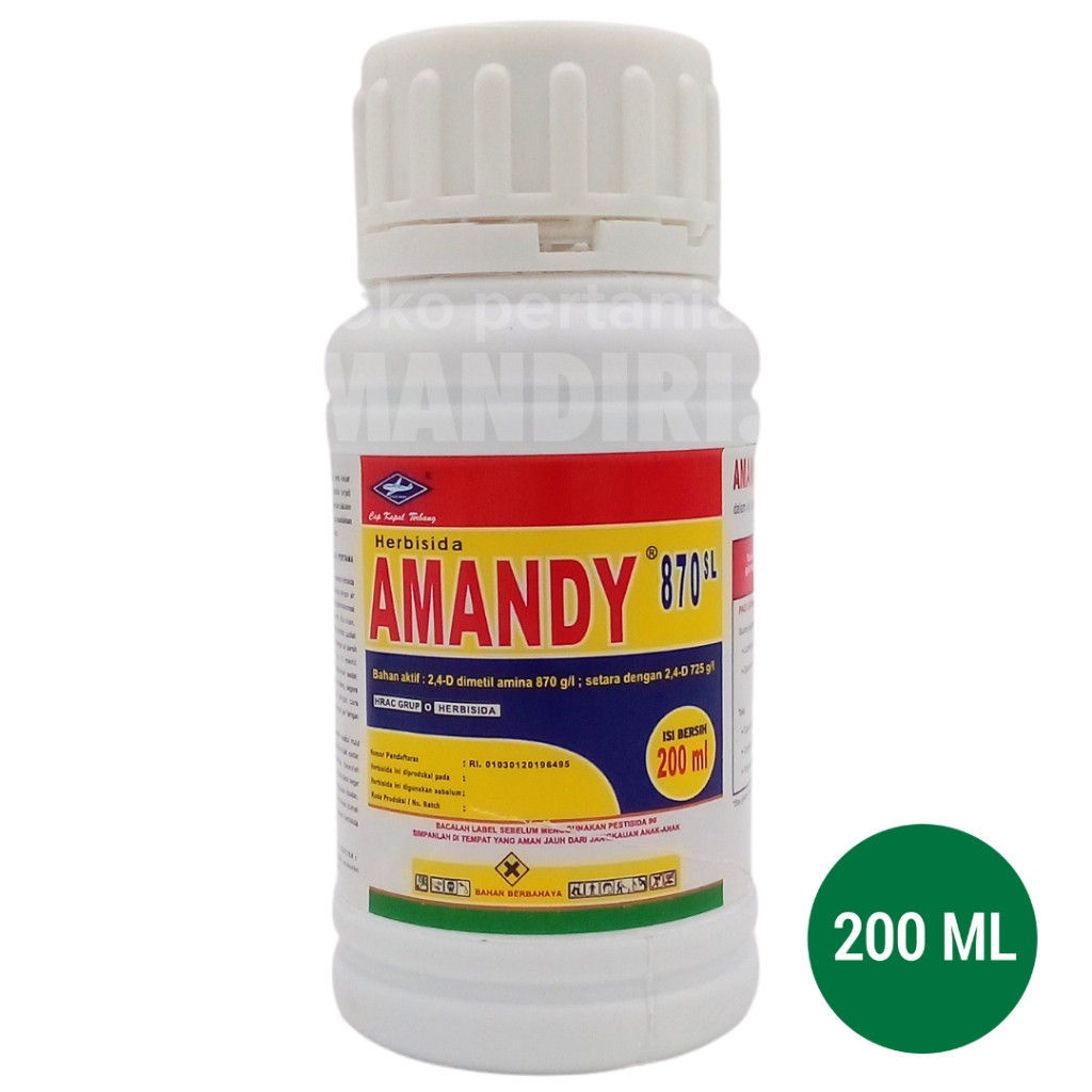 Jual Amandy 870 SL 200 ml (herbisida sistemik, kemasan 200 ml) | Shopee ...