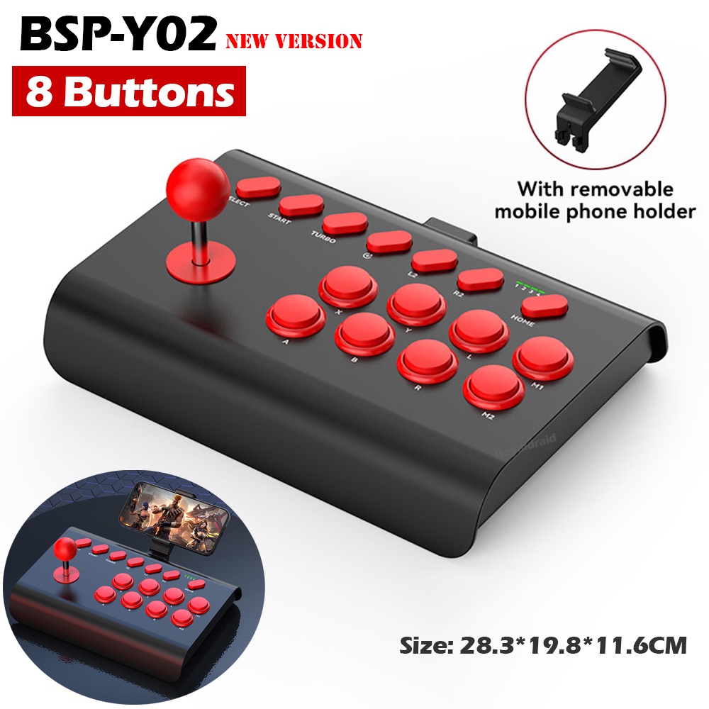 Jual NEW Y02 Wireless Arcade Games Control Rocker for PS4/Switch ...