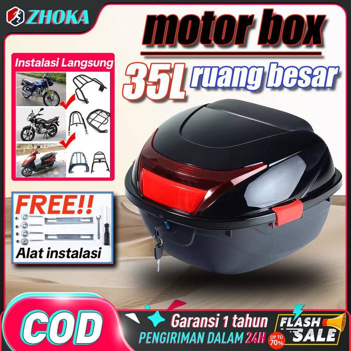 Jual ZHOKA 35 Liter Box Motor Box motor belakang Motor rear box Motor ...