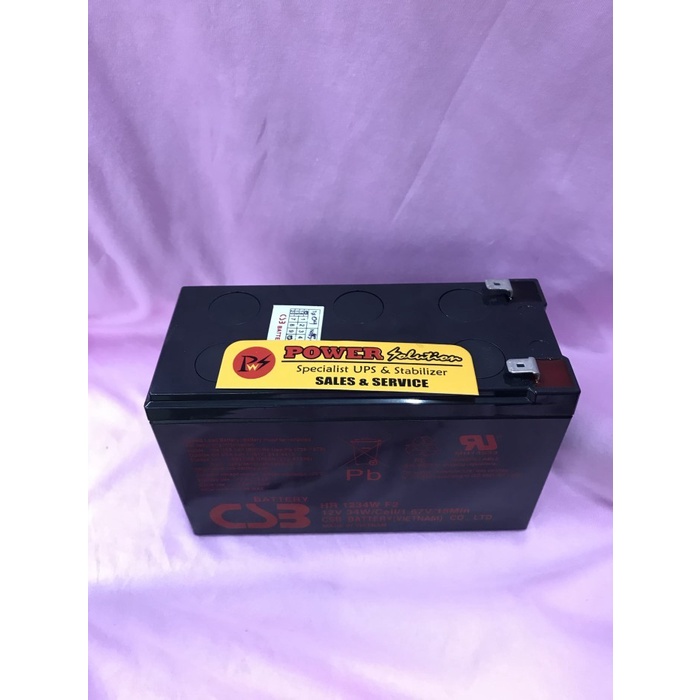 Jual [Expert] Baterai CSB HR 1234W F2, 12V 34W/CELL/1.67V/15Min CSB ...