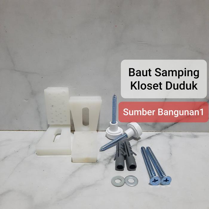 Jual Baut Samping Kloset Duduk Sekrup Dudukan Closet Scrup Tanam Bawah ...