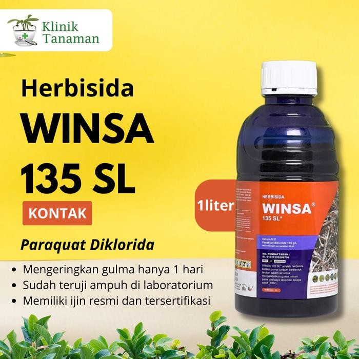 Jual WINSA 135 SL HERBISIDA PEMBAS RUMPUT LIAR LAHAN RUMAH ATAU SAWAH ...