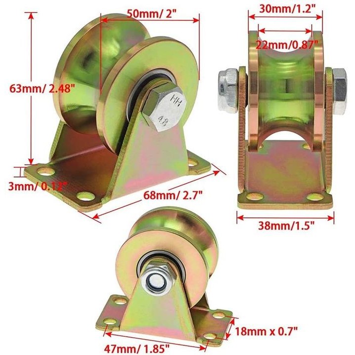 Jual Roda Pagar Besi Roda Gerbang Pagar Roda Rel Pintu Sliding Roda ...