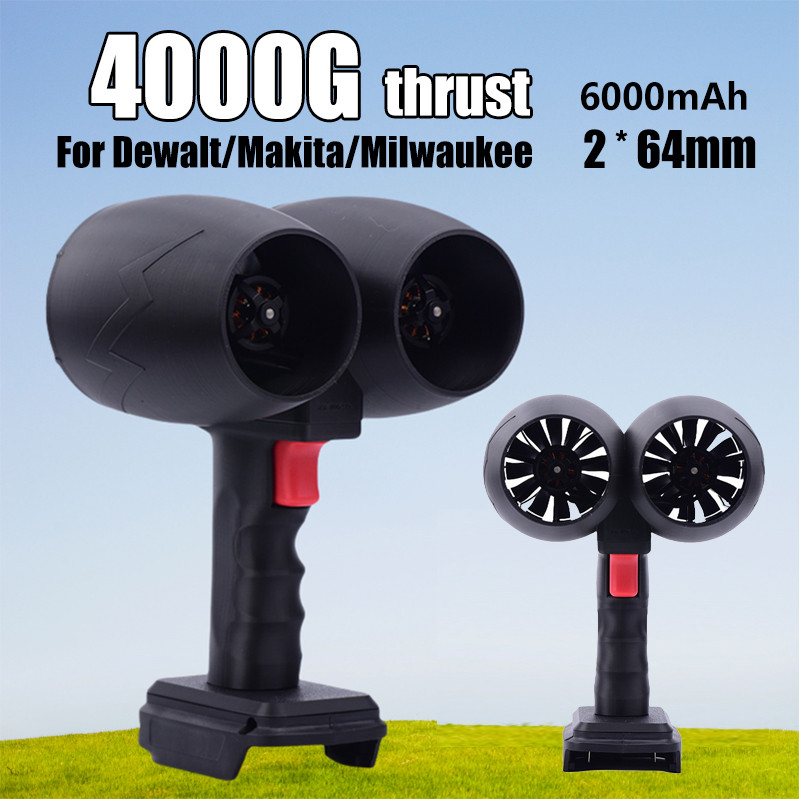 Jual 4000g Dual Head Violent Air Blower Powerful 2400W Turbo Jet Fan ...