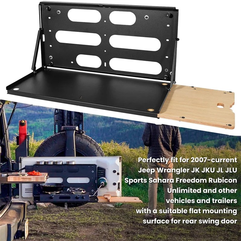 Jual NEW Foldable Drop Down Tailgate Table for 2007-2022 Jeep Wrangler ...