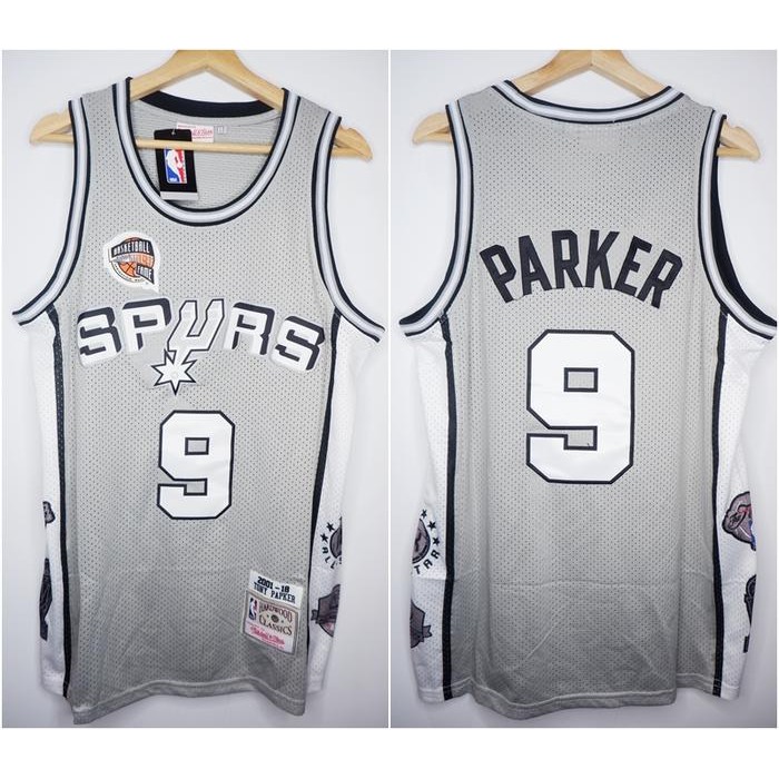 Jual JERSEY BASKET NBA CLASSIC HWC SPURS #9 TONY PARKER HALL OF FAME ...