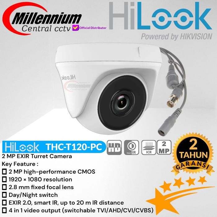 Jual Hilook Thc-T120-Pc 2Mp / Hilook Camera Cctv Indoor Analog 2Mp ...