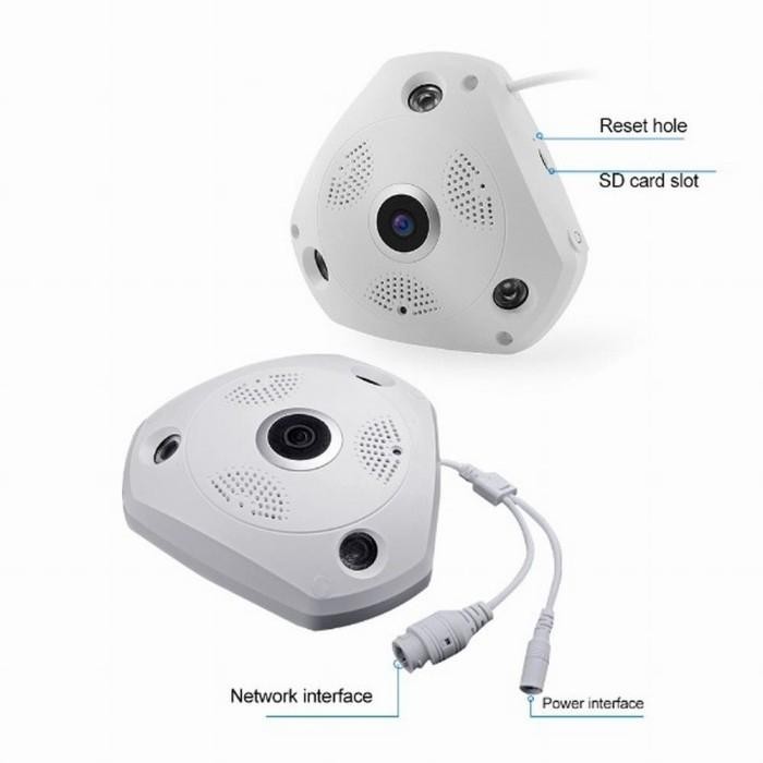 Jual Ip Camera / Ip Cam Vr V380. Wireless Fish Eye 360 Panoramic Lens ...