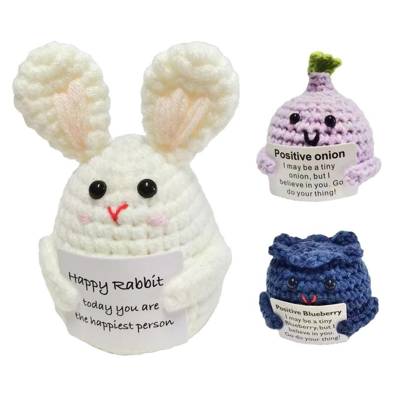 Jual positive crochet onion blueberry bunny handmade crochet emotional ...