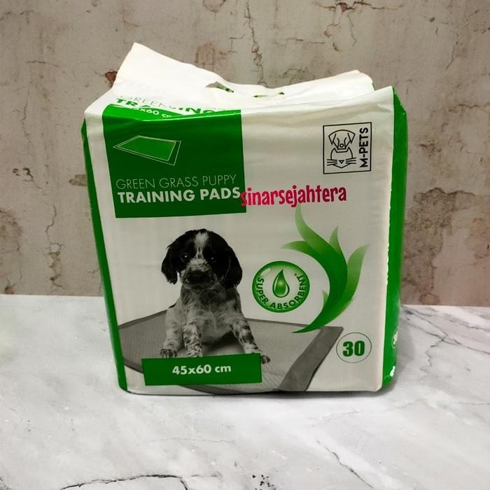 Jual M-Pets Green Grass Puppy Training Pads 30pcs 45x60cm Alas Popok ...