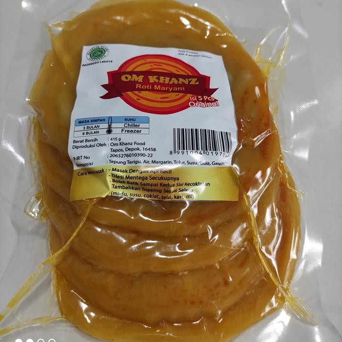Jual InstanTanyadulu- Roti Maryam roti canai Frozen Om Khanz Food 100% ...