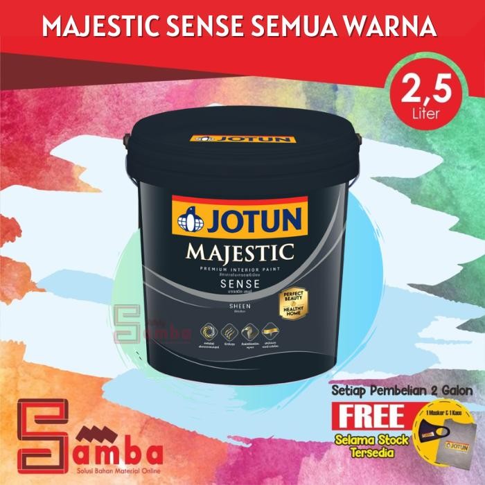 Jual Lilissto Shop Jotun Majestic Sense Semua Warna 2,5 Liter / Cat Tembok Interior | Shopee ...