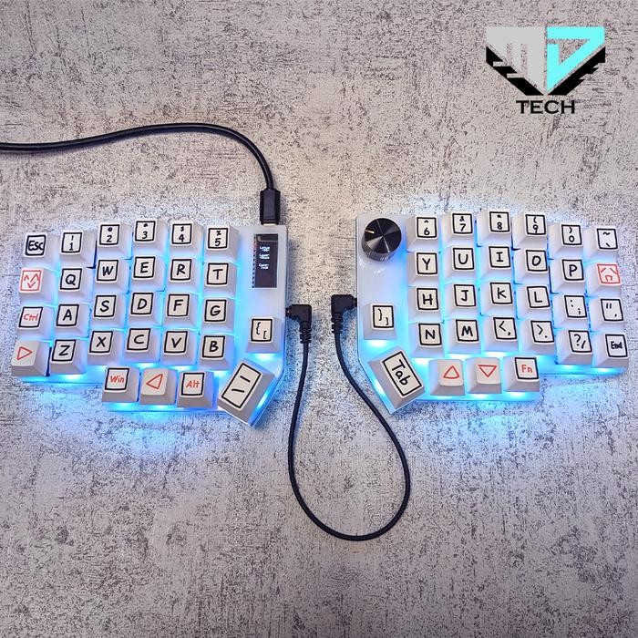 Jual Lotus58 Prebuilt Lily58 Mechanical Split Keyboard Knob RGB ...