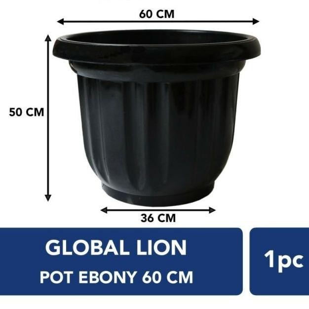 Jual Thinkerbelllll Pot Bunga 60Cm Hitam Tebal / Pot Tanaman Jumbo 60 ...