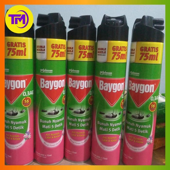 Jual Baygon aerosol 600ml + 75ml Bunuh nyamuk | Shopee Indonesia