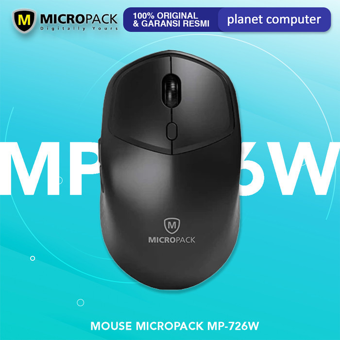 Jual Mouse Micropack MP-726W Multi Mode Silent Bluetooth Black Garansi ...