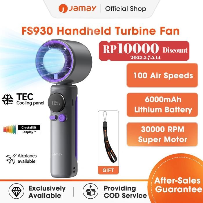 Jual OnexPund [Gift] JAMAY FS930 Portabel Kipas Mini Turbo Fan Cooling ...