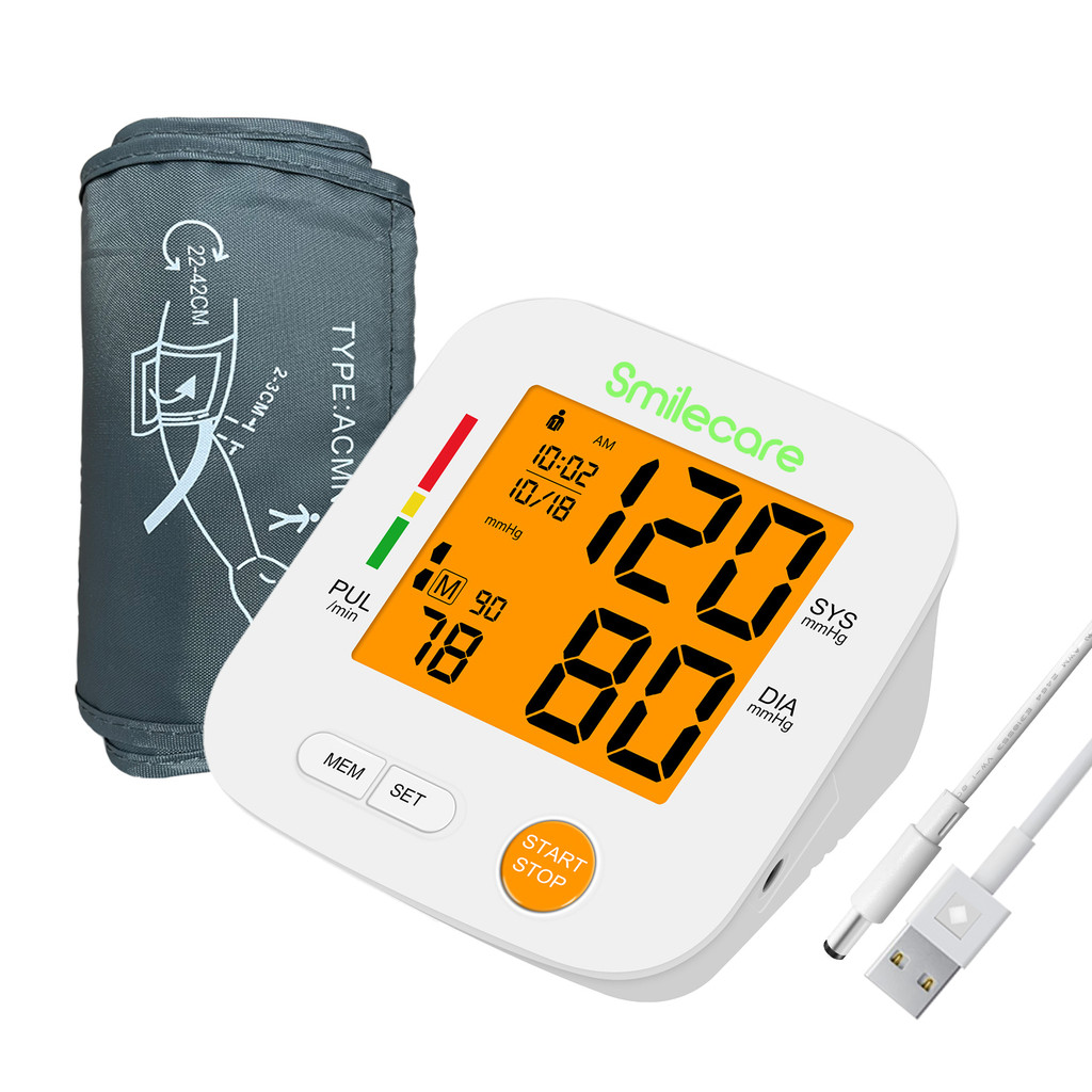 Jual Konsung SmileCare Blood Pressure Monitor Upper Arm Cuff Accurate ...