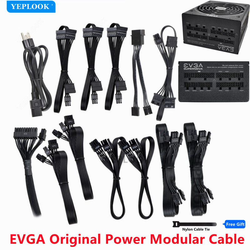 Jual Modular Cable Kit for EVGA SuperNOVA 650W 750W 850W G1 G2 G3 G+ B1 ...