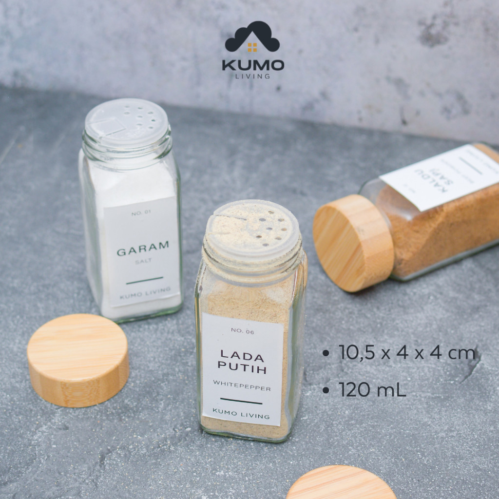 Jual Furni Clasic Kumo Living Gimi Tempat Botol Wadah Bumbu Tabur Dapur ...