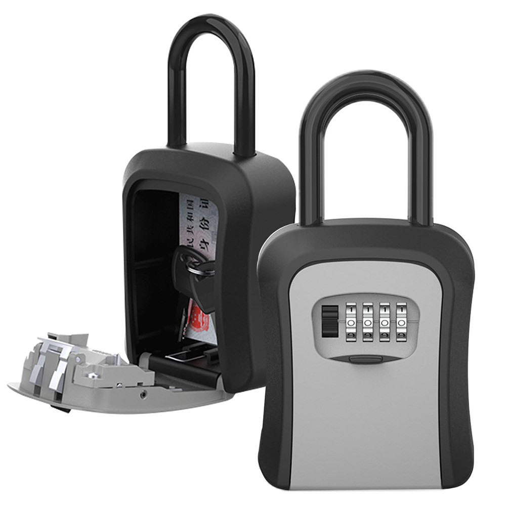 Jual Key Lock Box With Code Wall Mounted Combination Lockbox For Hide A ...