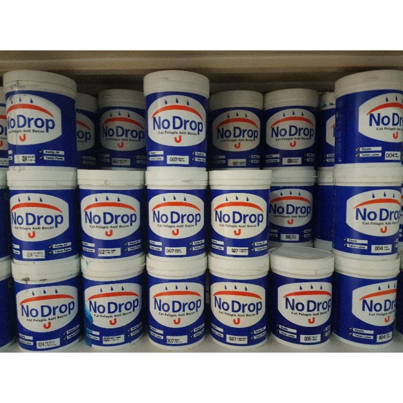 Jual NODROP / No Drop 1 KG Cat Pelapis Anti Bocor Waterproofing Warna LENGKAP | Shopee Indonesia