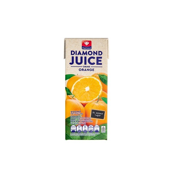 Jual DIAMOND JUICE UHT ORANGE 200ML | Shopee Indonesia