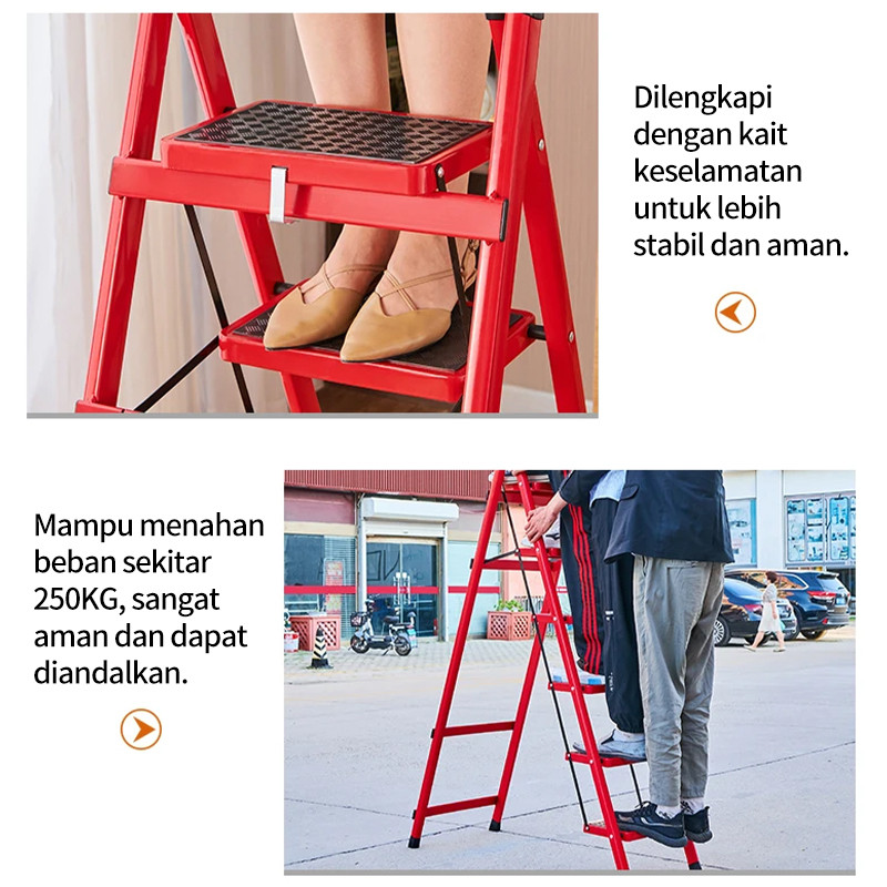 Jual Tangga Lipat Multifungsi 7 Setp Tangga Rumah Lipat Tangga Besi ...