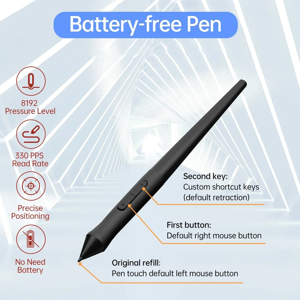 Jual Vinsa T605 T906 T1161 Ultra-Thin Stylus 8 Pen Nibs Graphics ...