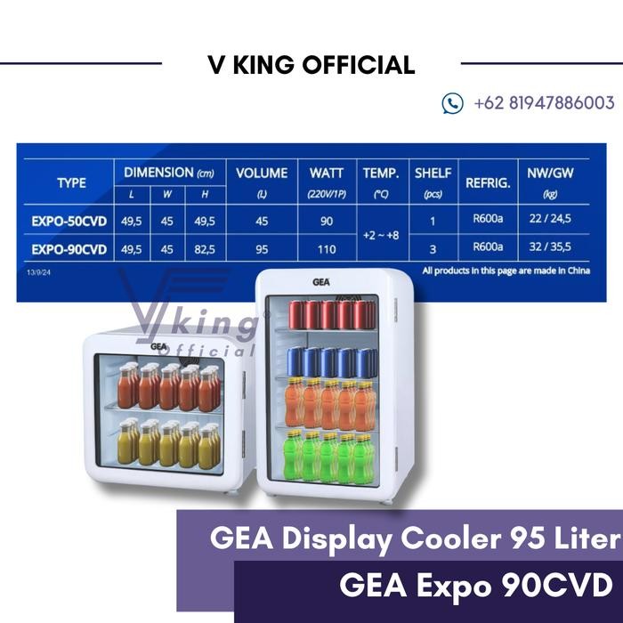 Jual GEA EXPO 90FD / EXPO 90 FD Bar Chiller Showcase Display Cooler ...