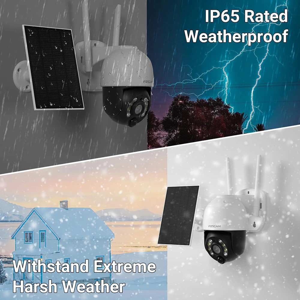 Jual Foscam 2K Solar Security Cameras Wireless Outdoor 4Mp Pt Battery ...