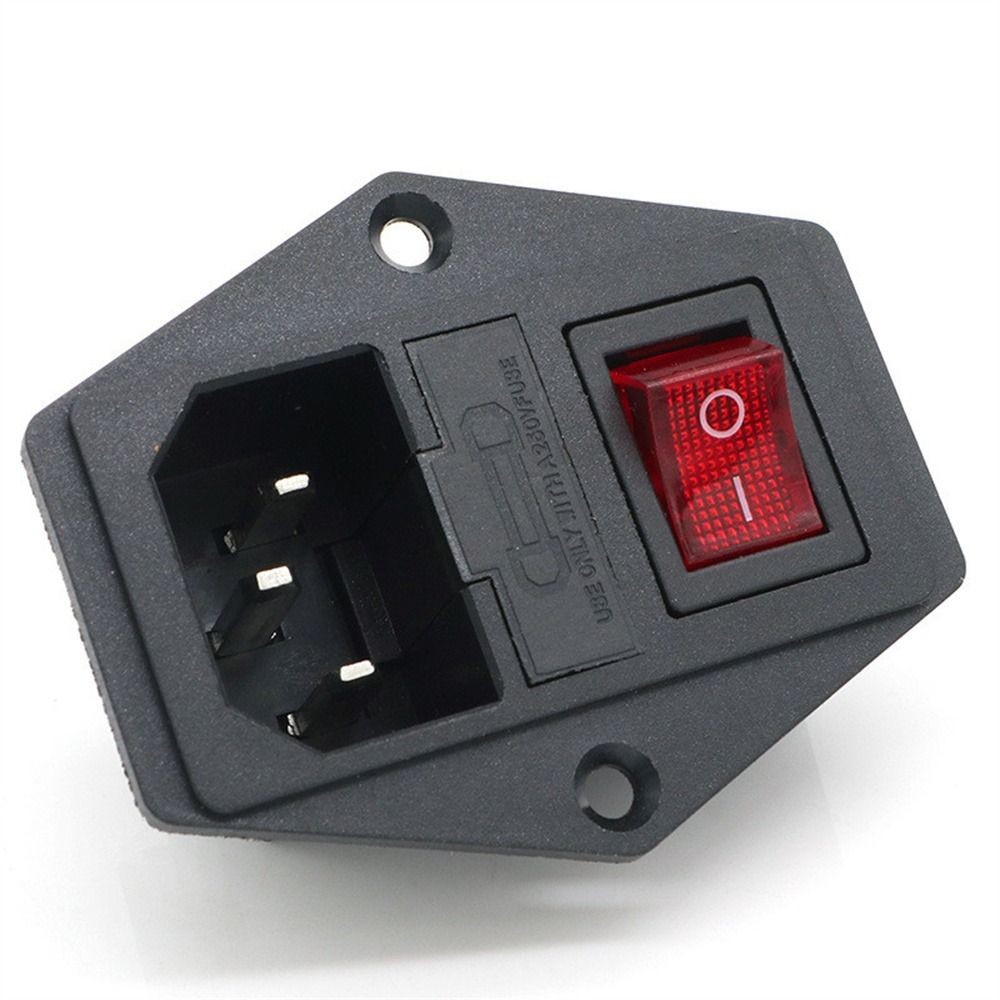 Jual Plug Connector 15A AC Power Socket 3Pin Fused Boat Rocker Switch ...