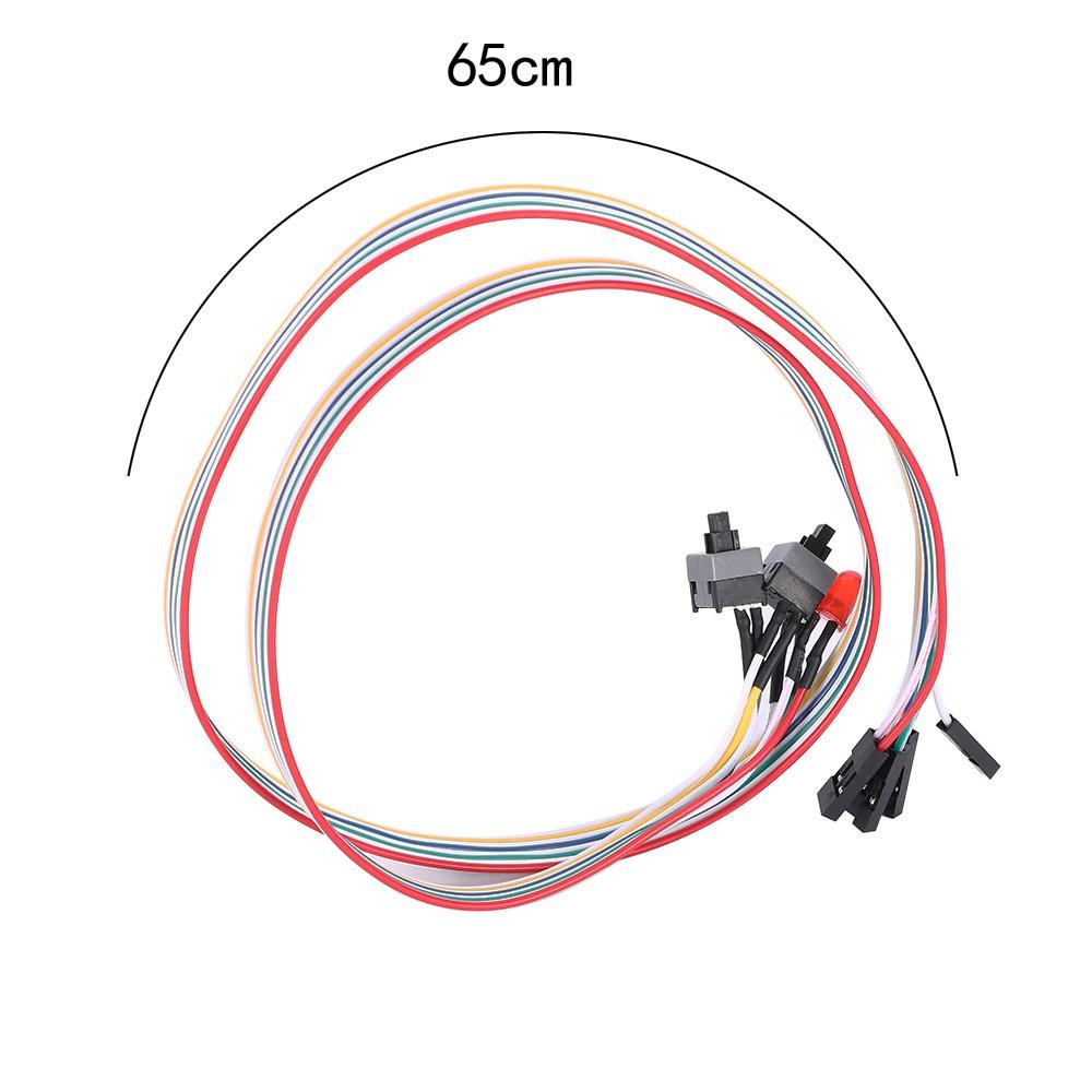 Jual Durable Computer Case PC Desktop Power on Reset Connectors Switch ...