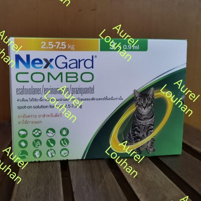 Jual Obat Kutu Kucing Nexgard Combo 2.5-7.5 kg (1 tube) | Shopee Indonesia