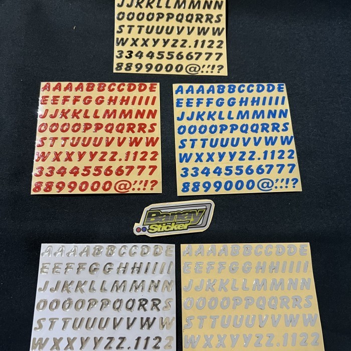 Jual (Expert) STICKER EMBLEM HURUF ABJAD ANGKA TIMBUL 3D | Shopee Indonesia