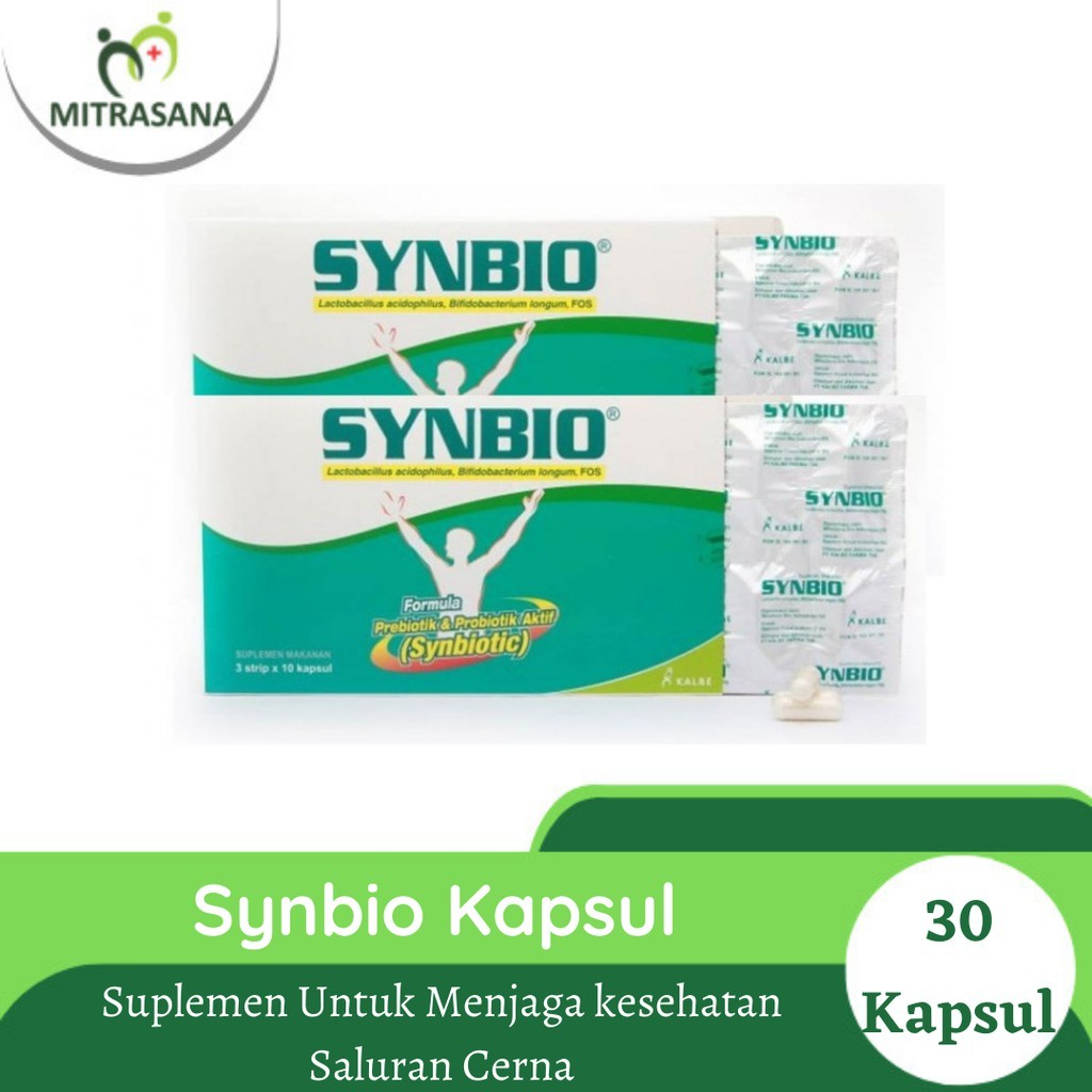 Jual Synbio 30 Kapsul Suplemen Probiotik dan Prebiotik Dewasa | Shopee ...