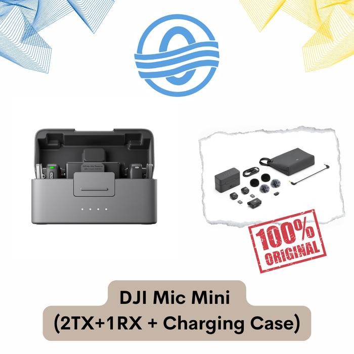 Jual DJI Mic Mini (2TX+1RX + Charging Case) ORIGINAL | Shopee Indonesia