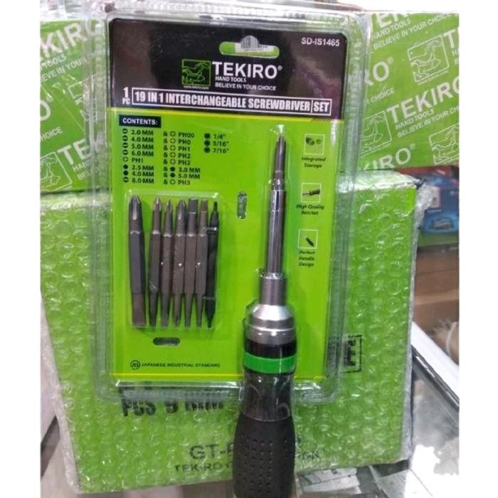 Jual Produk Viral Tekiro Obeng Set 19 In 1 / Interchangeable ...